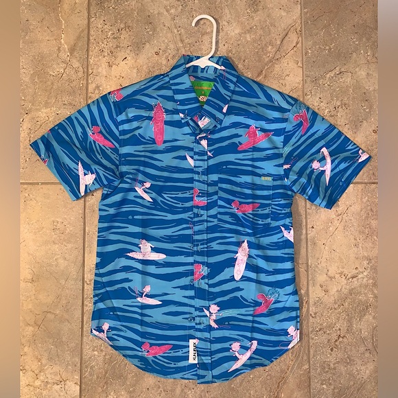 RSVLTS | Shirts | Nwot Rsvlts Rocket Power Button Down Short Sleeve ...